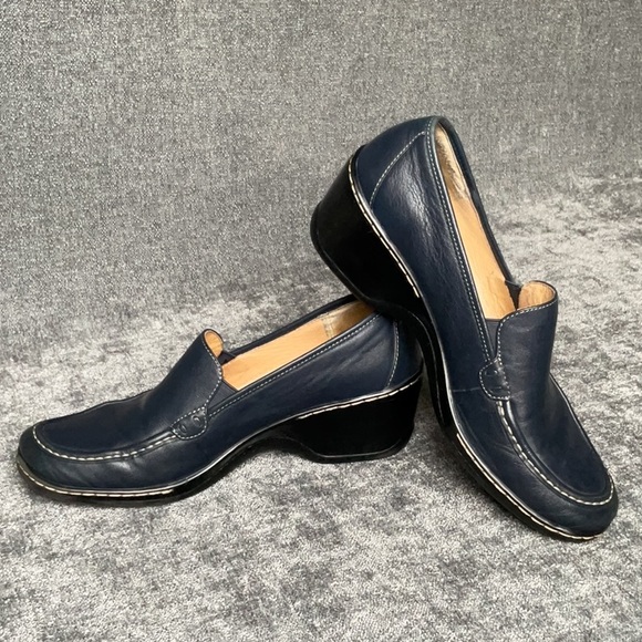 Softspots | Shoes | Soft Spots Navy Wedge Loafers | Poshmark